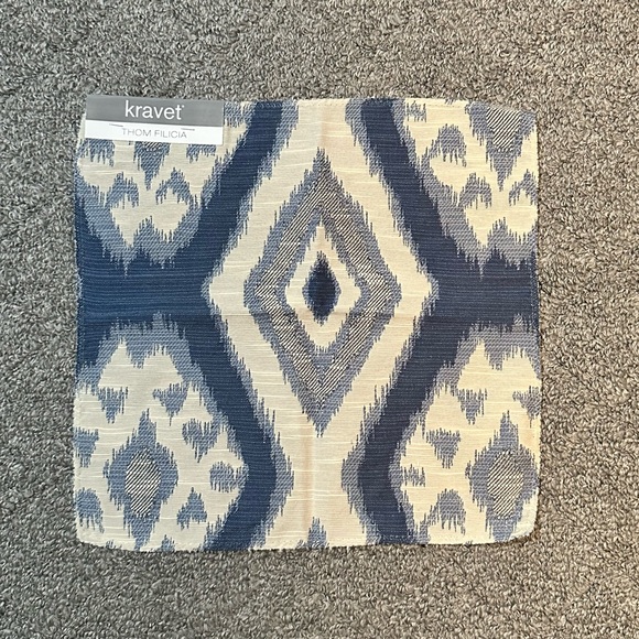 Kravet | Other | Kravet Thom Filicia Fabric Sample Remnant Rigi Ink ...